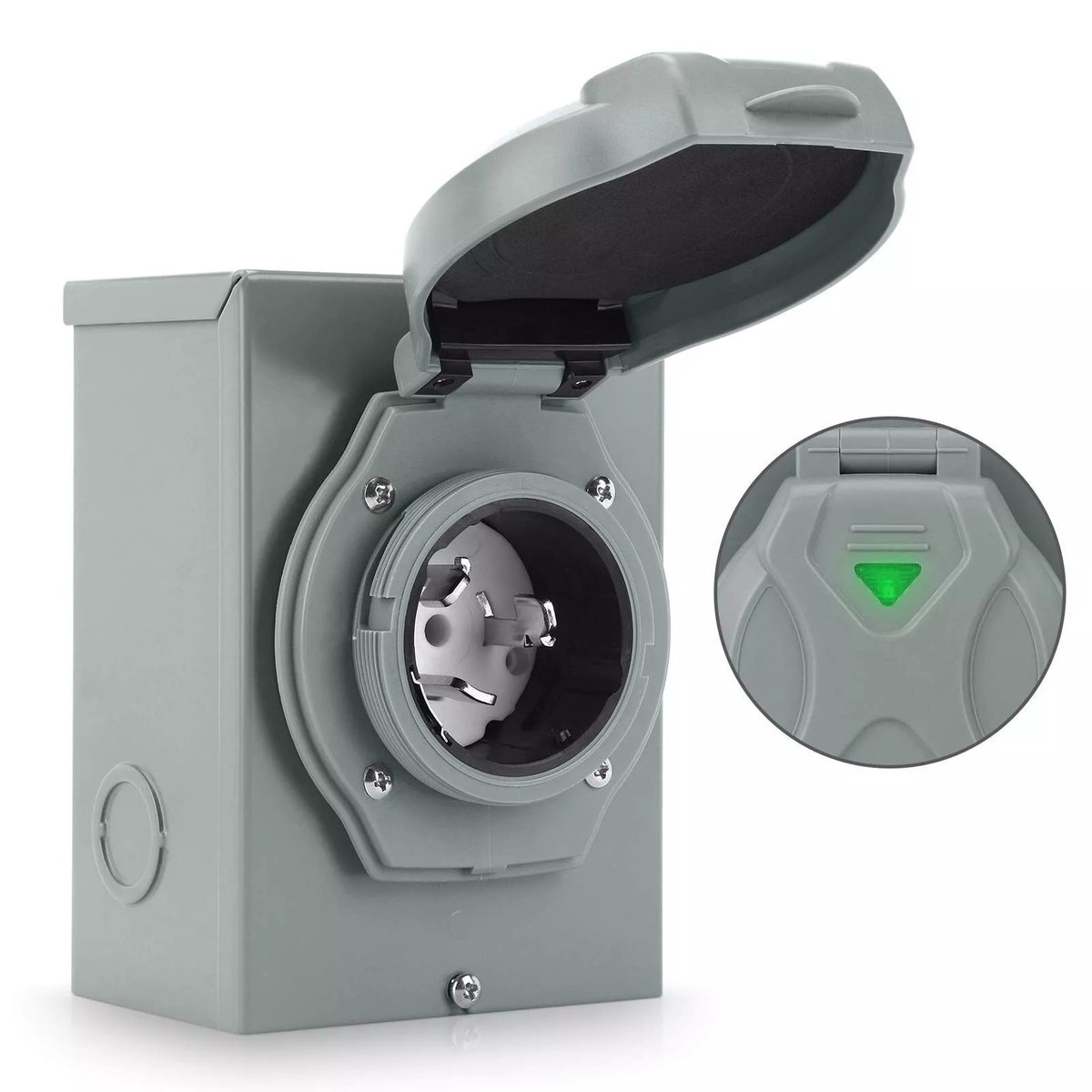 Rv Electrical Inlet Box Dumble 50 AMP RV Power Outlet NEMA 6 50R