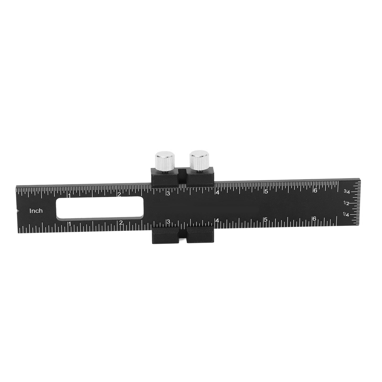 6 Inch Metric Inch Scale Ruler Adjustable Slide Stop Scribing Marking ...