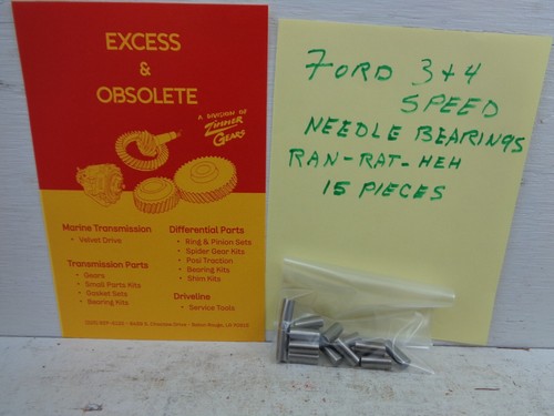 FORD Input Needle Bearings Fits 3 & 4 SPEED RAT RAN HEH TRANSMISSION 15 ...