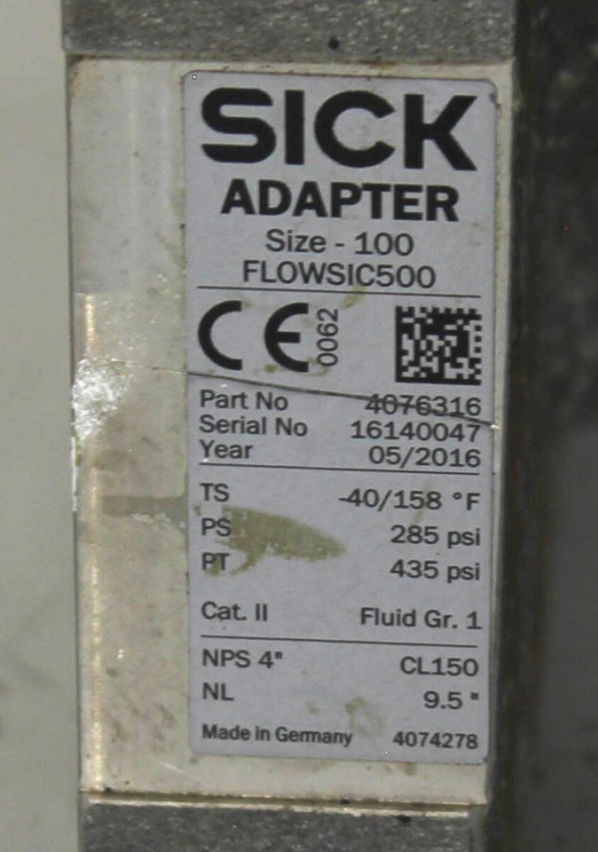 SICK FLOWSIC500 Gas Meter Ultra Sonic Gas Meter, FL5 ...