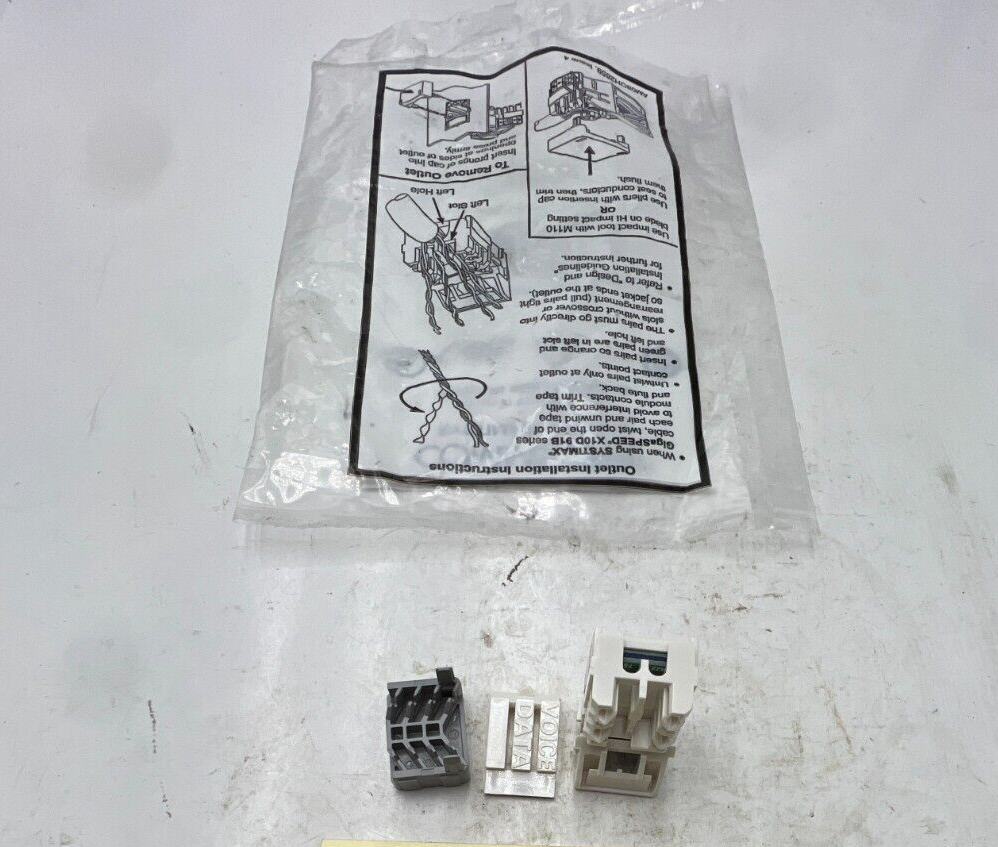 Commscope MGS600-262 Systimax GigaSpeed 10Gig Cat6a Modular Jack White ...