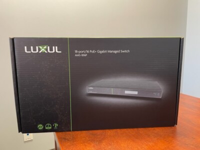 Luxul AMS-18-Port Gigabit 16-PoE Managed Switch - NEW unopened box | eBay