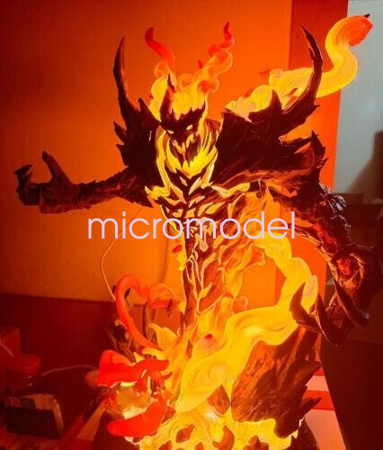 Infinity Studio Dota Shadow Fiend Resin Statue In Stock Model H58cm Led ...