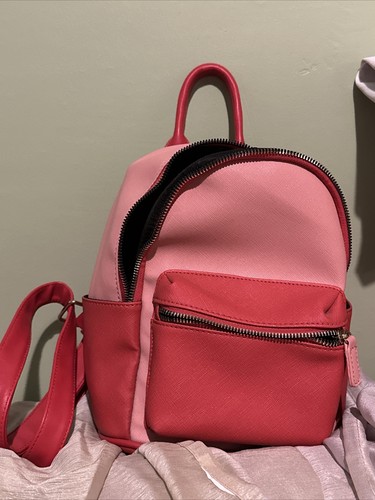 pink leather mini backpack | eBay