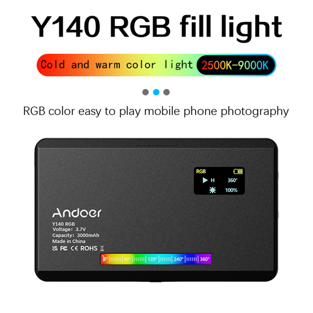 Y140 Video Rechargeable Photography Fill CRI95+ O5T4 | eBay