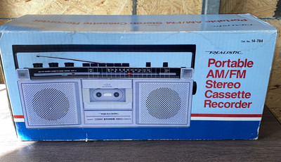 Vintage Realistic SCR-14 Ghetto Blaster Boom box- NEW WITH BOX | eBay