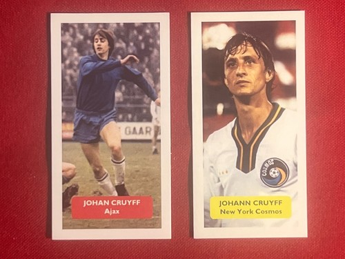 JOHANN CRUYFF FOOTBALL-SOCCER N.Y. COSMOS-AJAX-RARE 2 CARD LOT-NRMINT ...