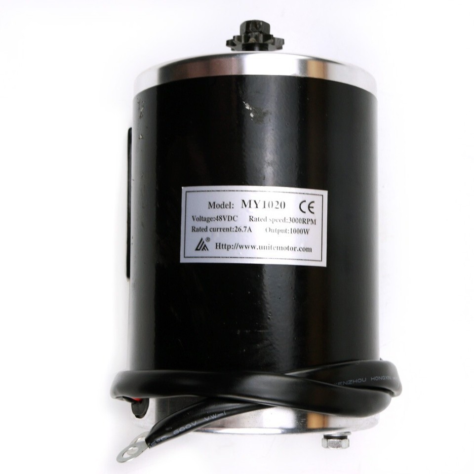 1000W 48V DC Electric Brush Motor + Controller for Scooter ATV Quad ...