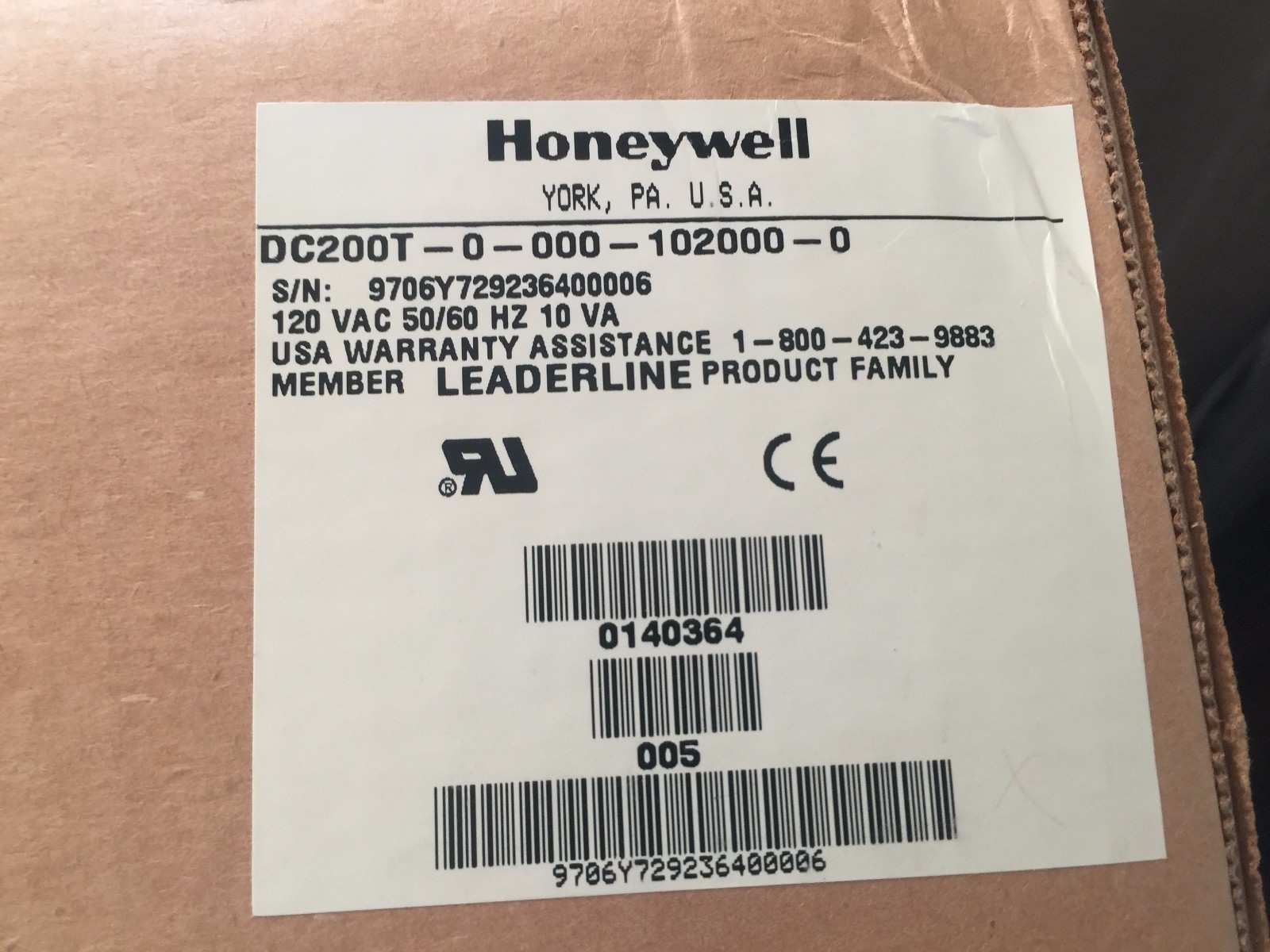 HONEYWELL DC200T-0-000-102000-0 Universal Temperature Controller ...