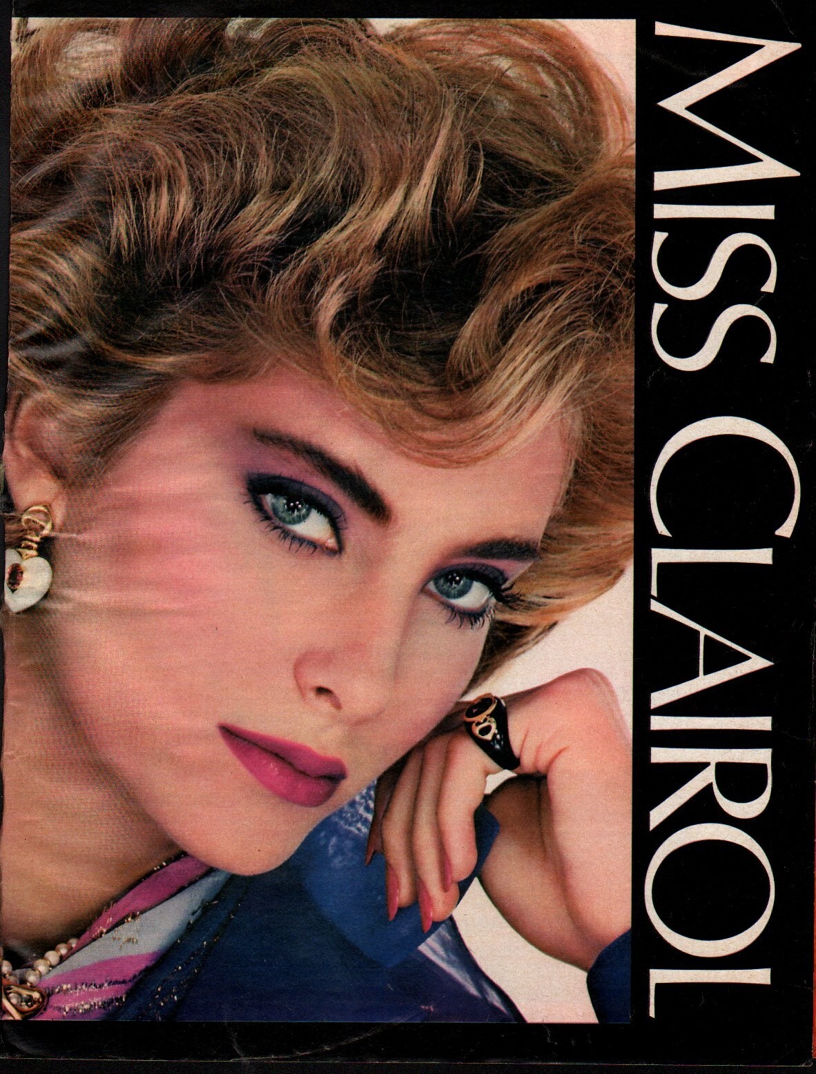 1985 Vintage ad Miss Clairol hair color beautiful model Jewelry 2-pg 06 ...