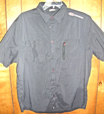 Vintage Manitou Mechanics Black Button Down XL Shirt | eBay