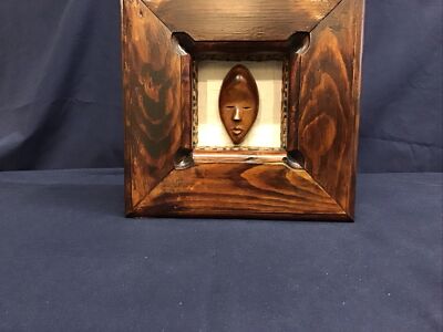 Shadow Box w/ African Wood Mask | eBay