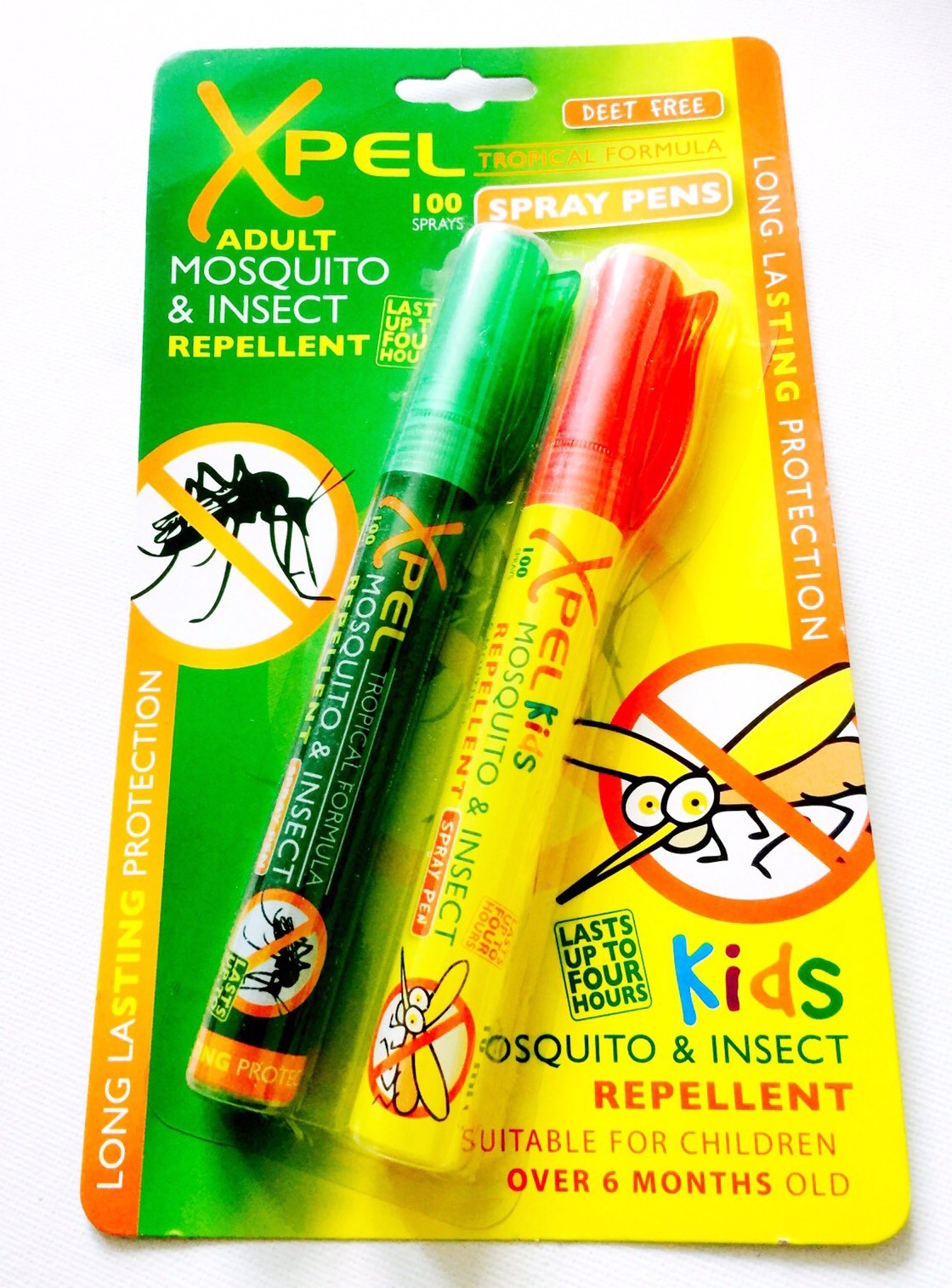 NEW Xpel Adult & Kids Mosquito & Insect Repellent Repel Body Spray Pens ...