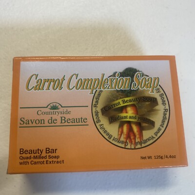 6-Pack CARROT COMPLEXION SOAP BEAUTY BAR WITH CARROT OIL 125g (each ...