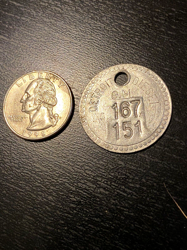 RARE Vintage General Motors Detroit Diesel Tool Check Out Tag | eBay