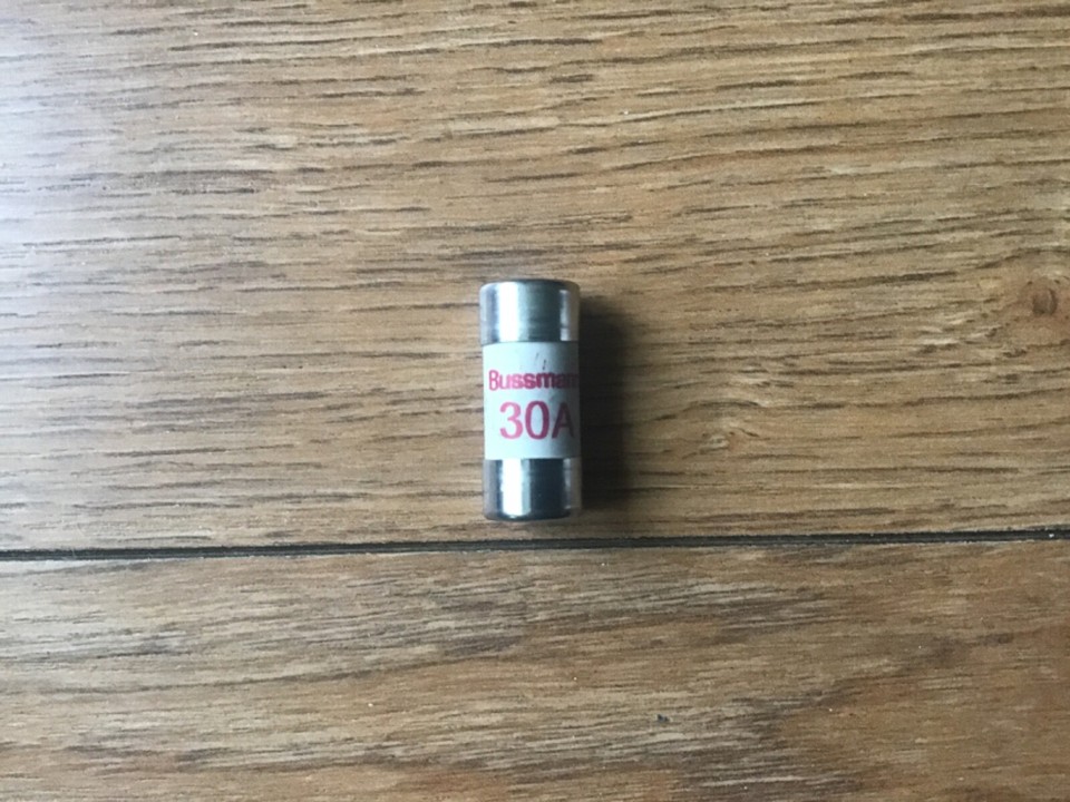 3 x 30A consumer unit fuse box fuses 30 amp BS1361 UK made shower ...