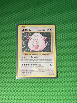 Pokémon TCG Chansey Base Set 3/102 Holo Unlimited Holo Rare | eBay