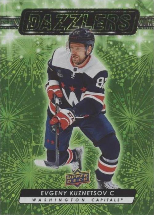 2023-24 Upper Deck Series 2 - Dazzlers Evgeny Kuznetsov #DZ-64 Green ...