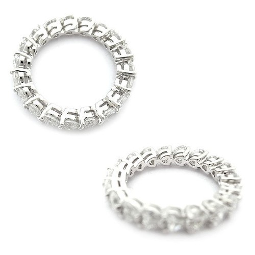 GRAFF heart shape eternity Ring Diamond Pt950 US#7.75 P0032131 | eBay