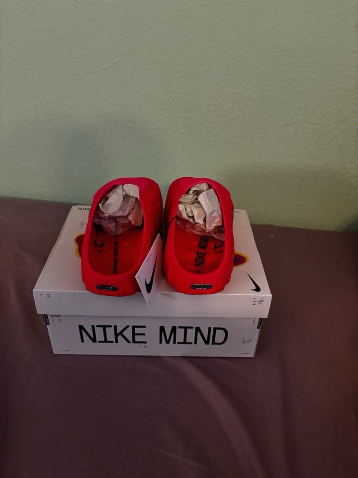 Nike Mind 001 Mules Solar Red Hyper Crimson Men's 9 | eBay