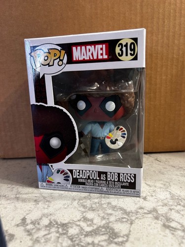 Funko Pop! Vinyl: Marvel - Deadpool as Bob Ross #319 | eBay