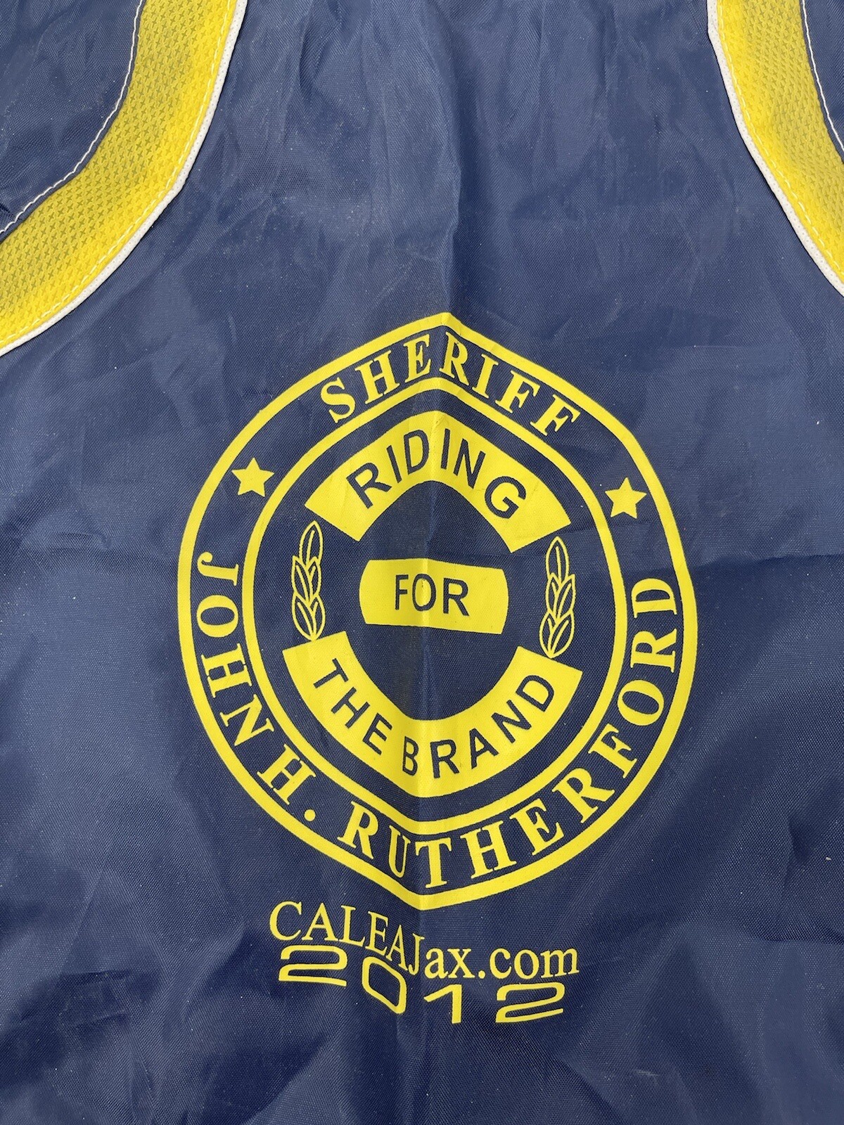 Jacksonville Sheriff's Office FL Drawstring Bag Calea 2012 Blue Gold ...