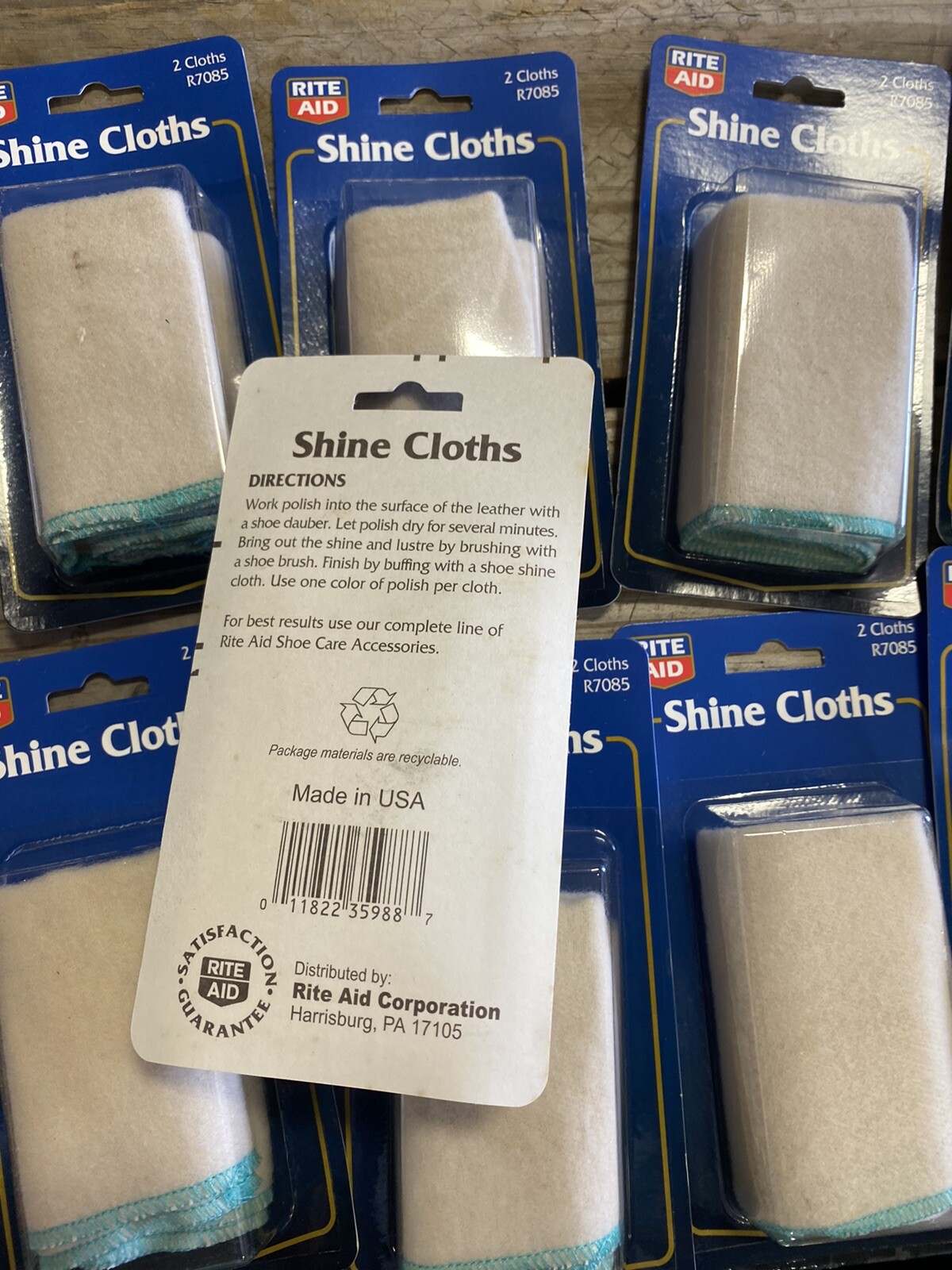 24 Shoe Shine Cloths R7085 (Buffing Rags)rite Aid | eBay