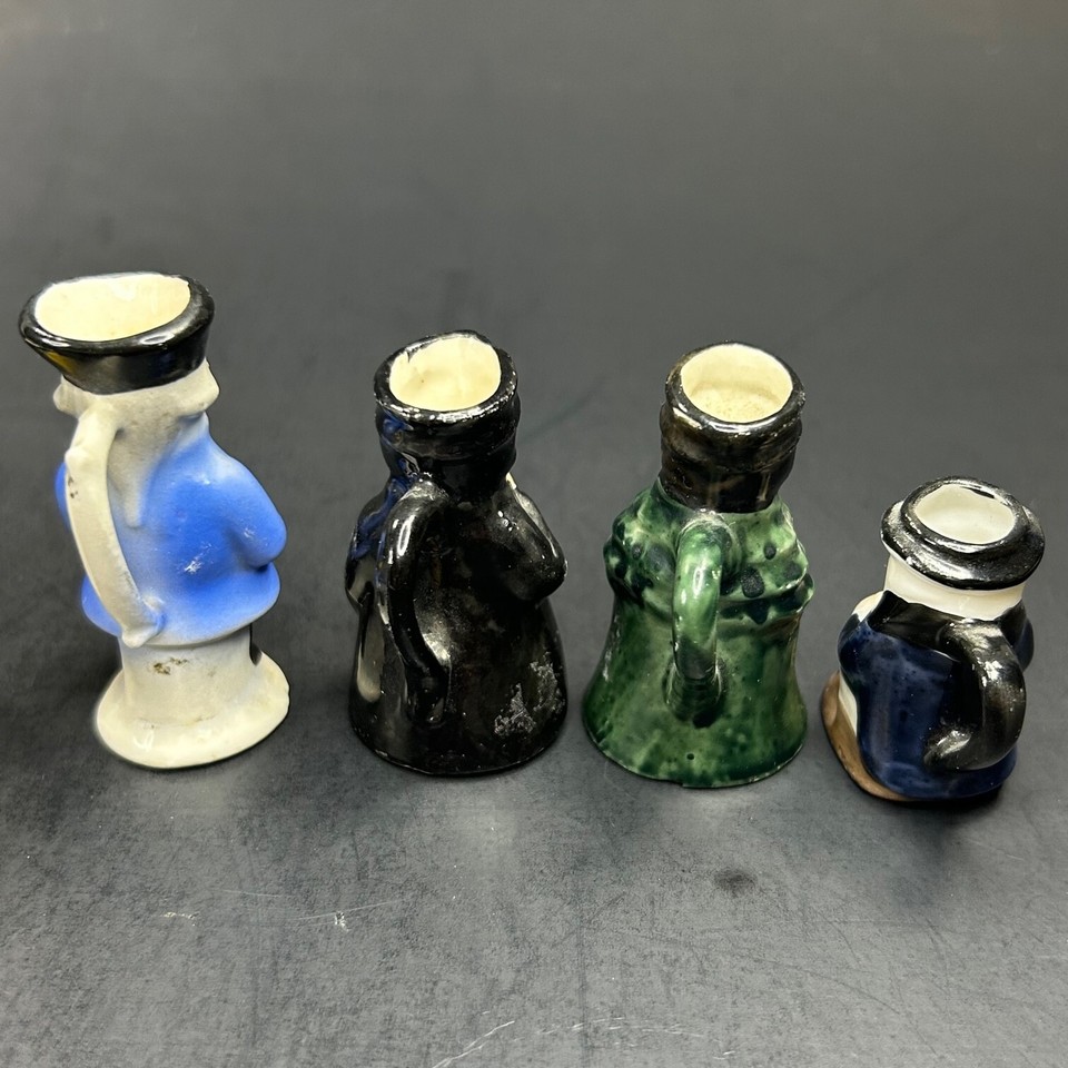 Miniature Face Character Mugs Mixed Lot of 8 Czech England Japan ...