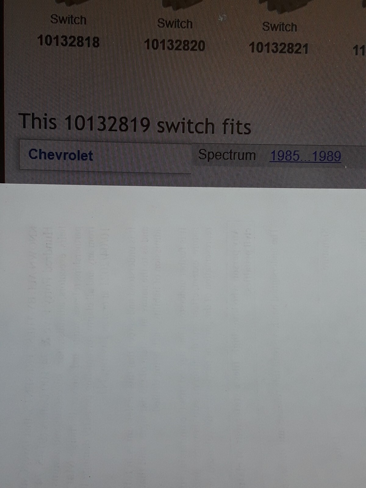 Part Number NOS Isuzu GM 94134822 Superseded By 10132819 Headlight ...