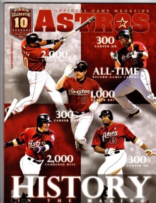 2009 Houston Astros Official Game Magazine September Lance Berkman ...