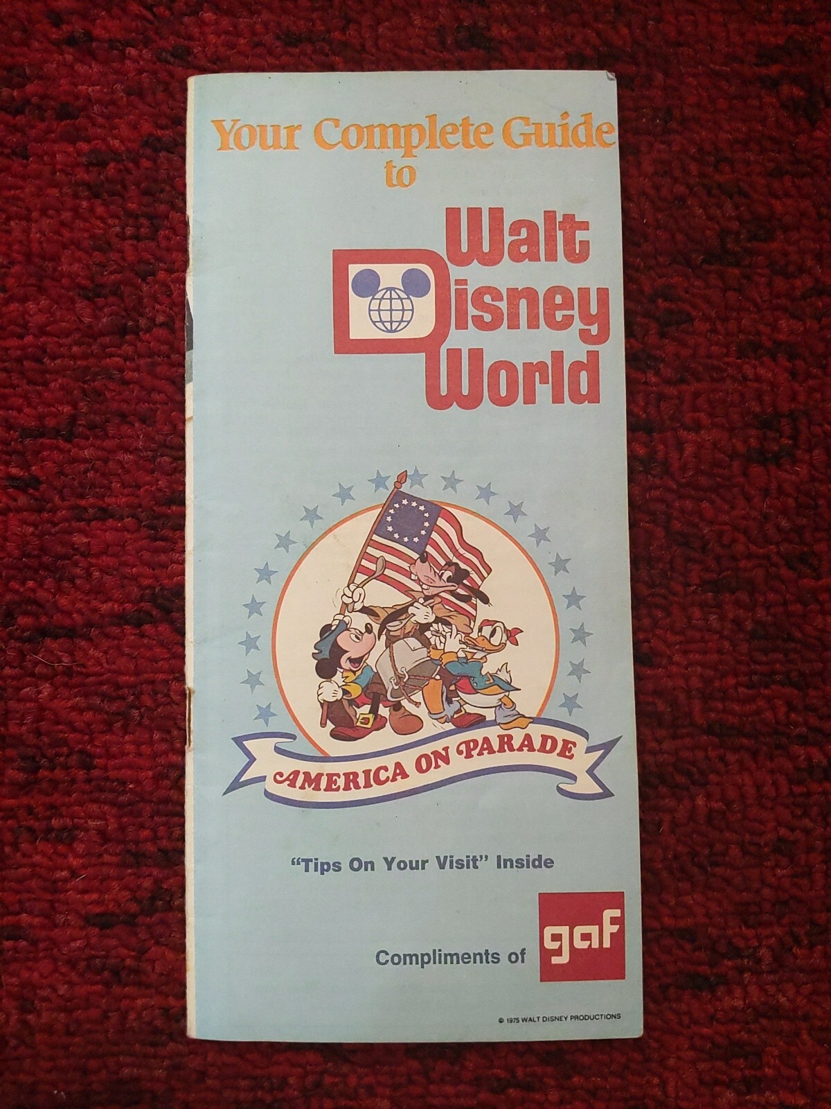 WALT DISNEY WORLD AMERICA ON PARADE GAF GUIDE VTG RARE | eBay
