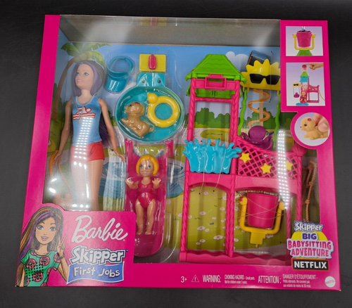 Barbie Skipper First Jobs Big Babysitting Adventure Doll Playset Age 3 ...