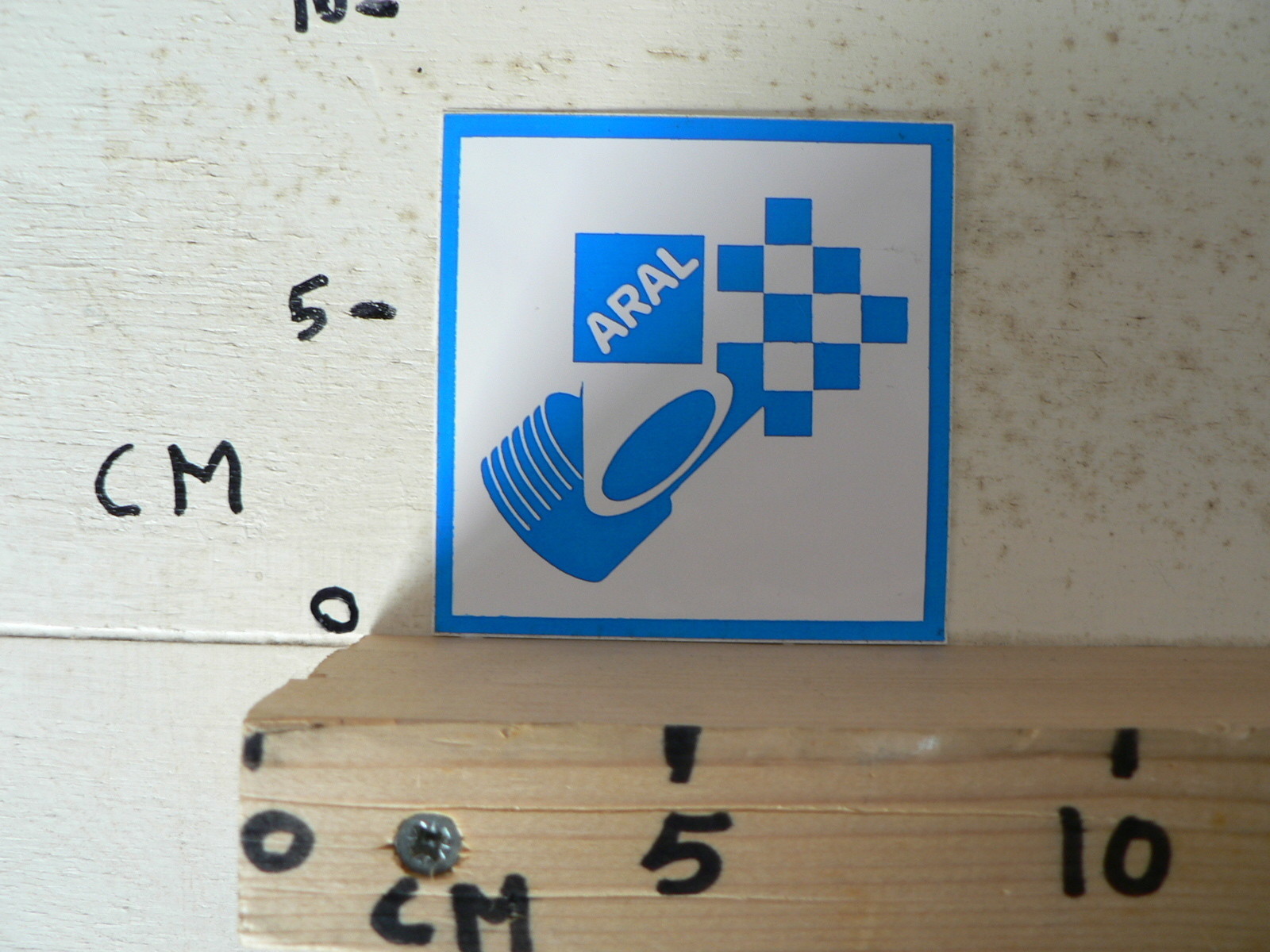 STICKER,DECAL ARAL LOGO BLUE WHITE TEXT B | eBay