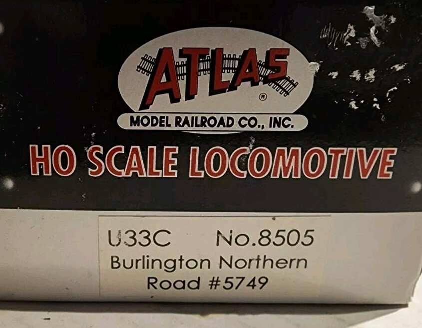 Atlas HO Scale U33C Diesel Engine Burlington Northern #5749 | eBay