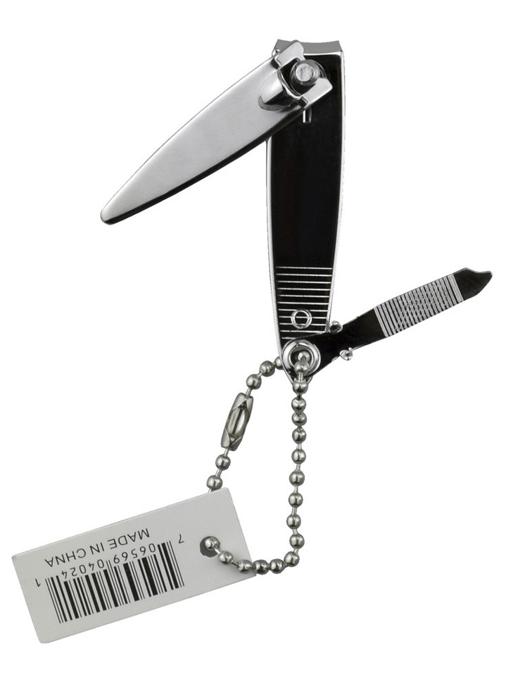 2" Mini Finger Nail Clipper Trimmer Curved Edge File & Key Chain ...