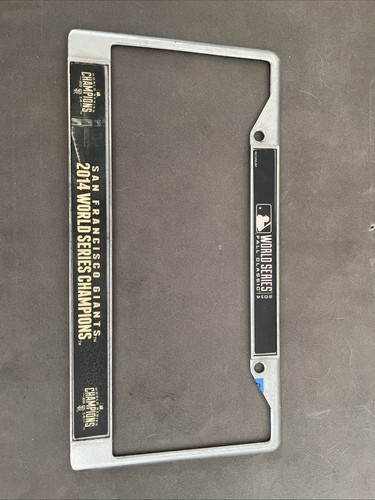 SF Giants 2014 World Series Champions Metal License Plate Frame (Used ...