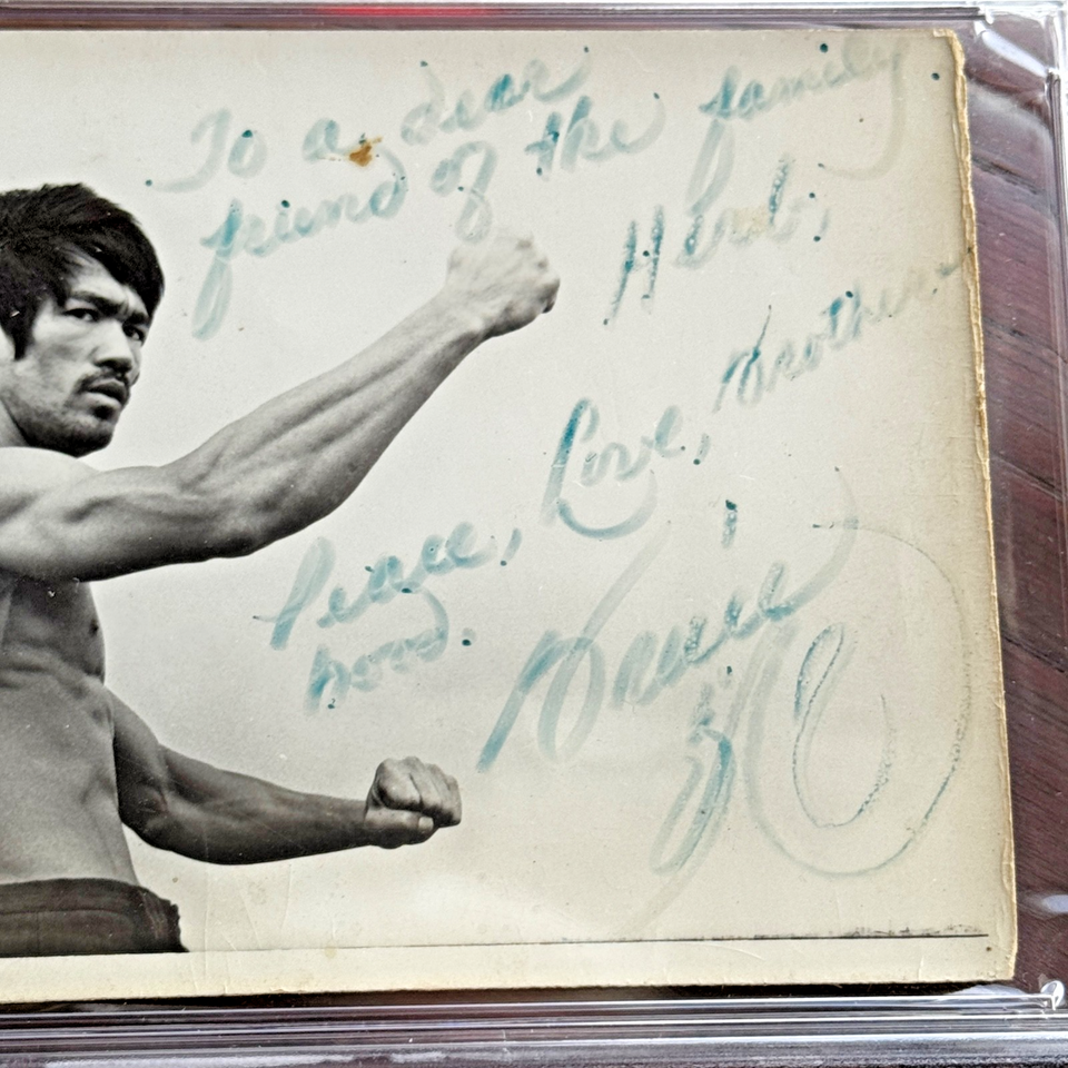 BRUCE LEE * PSA * Autograph MARTIAL ARTS Photo SIGNED to His Student | eBay