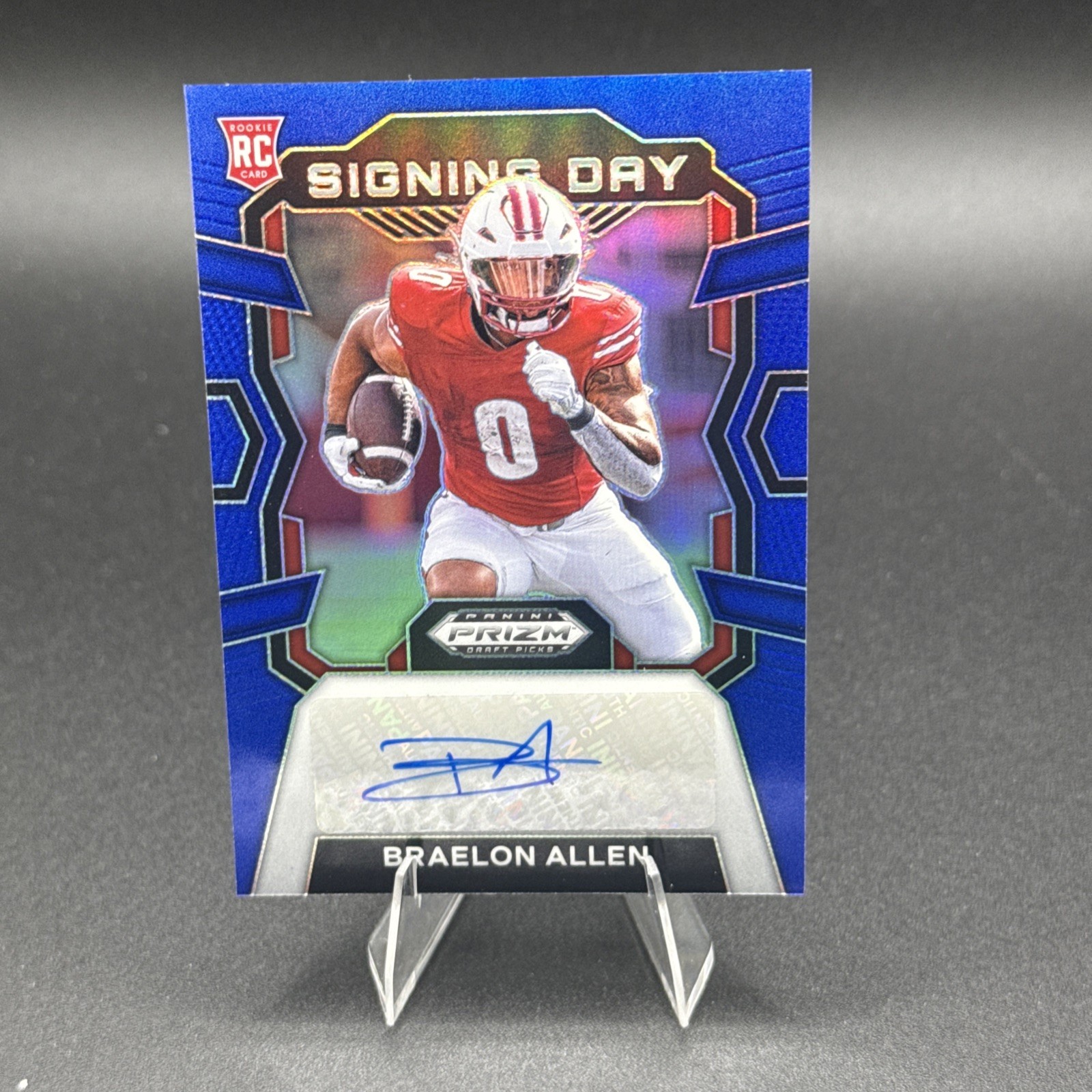 2024 Panini Prizm Draft Picks - Signing Day Braelon Allen #SD-BAN Blue Prizm /149 (AU, RC) for ...