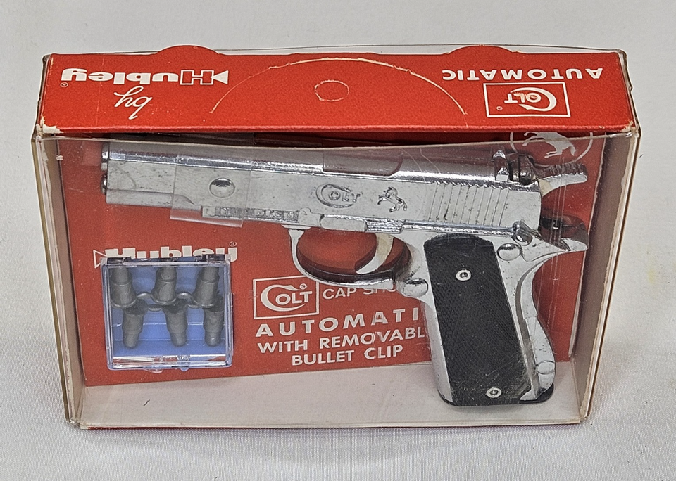 Vintage HUBLEY COLT Cap Gun Pistol 1958 Automatic New NOS Toy Game | eBay