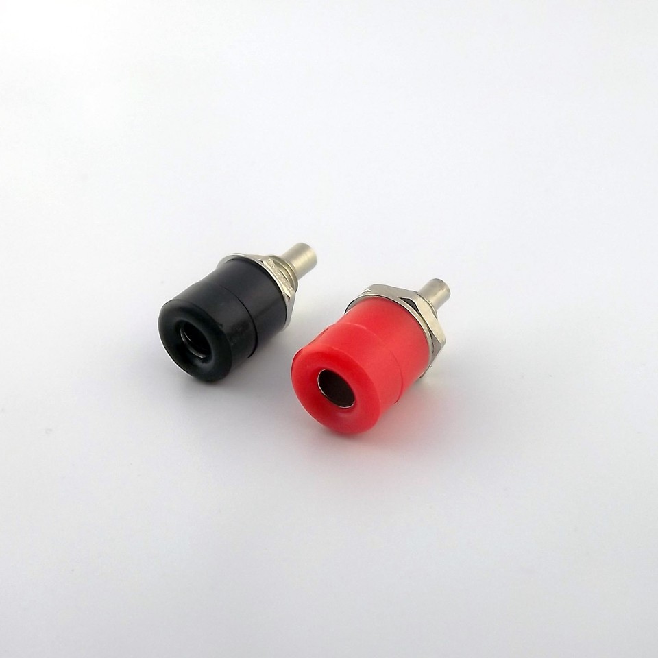 50x R&B Amplifier Terminal 4mm Banana Female Binding Post Panel Mount ...