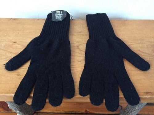AUTHENTC US Military GLOVE LINER INSERTS Wool Nylon MADE IN USA Black ...