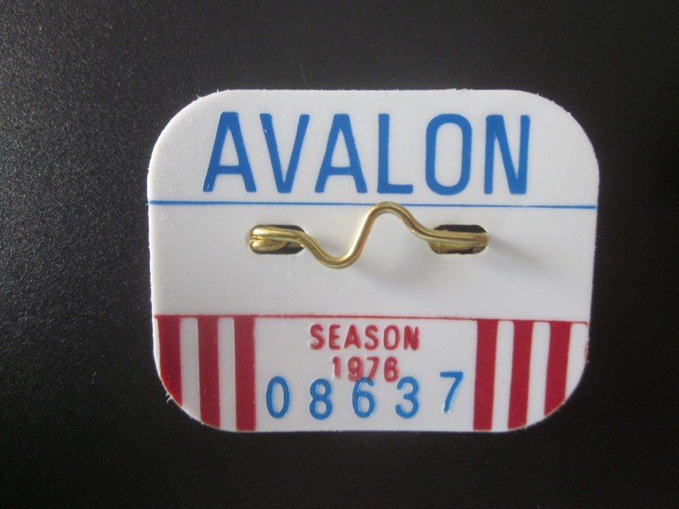 54 YEAR COLLECTION AVALON NEW JERSEY SEASONAL BEACH BADGES/TAGS | eBay