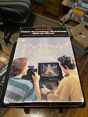 Maxtec Video Processor Enhancer Stereo Mixer Audio Vintage With Box ...