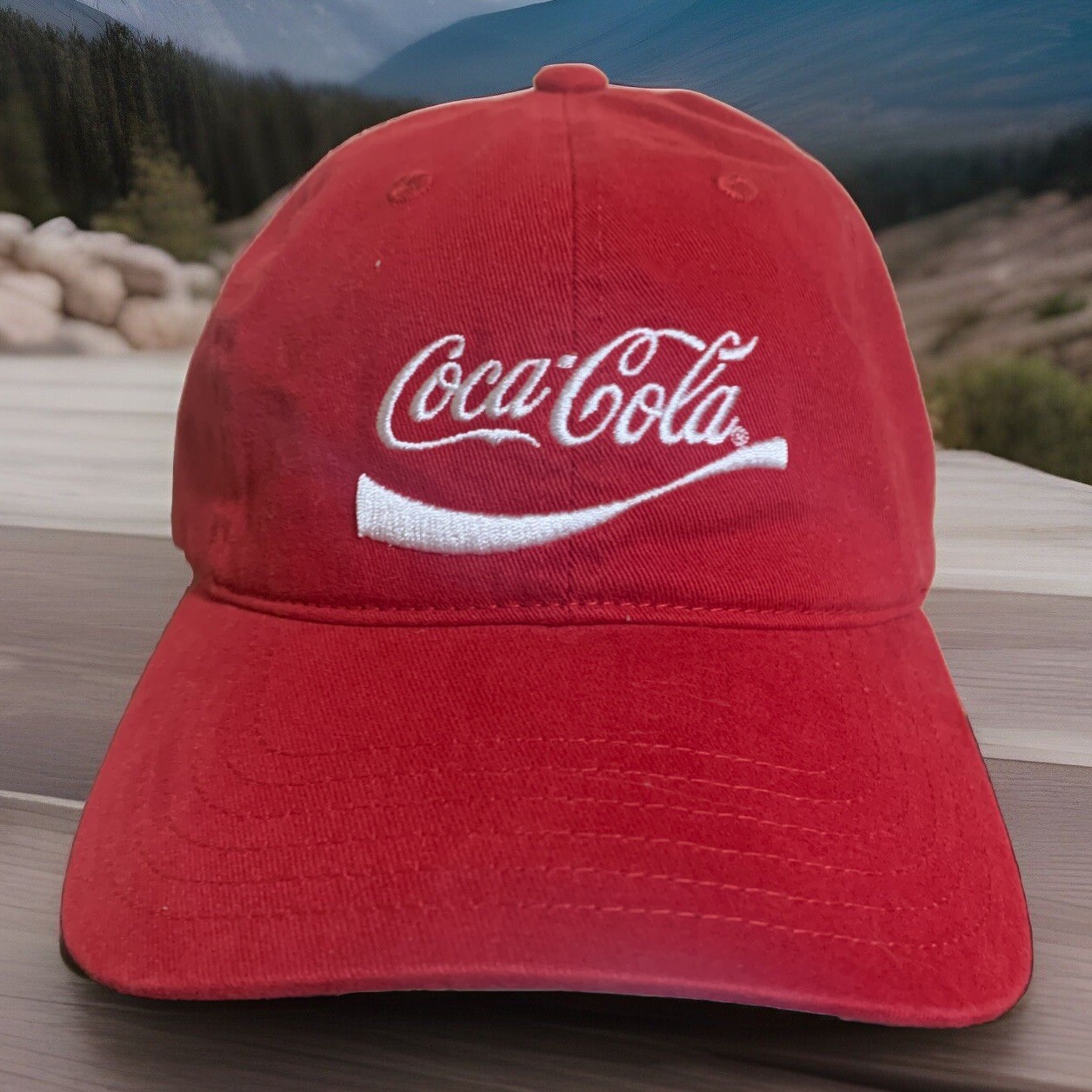 Coca-Cola Hats Full Coke Logo Red Snapback Dad Hat - Gem