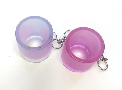 Glow in the dark shot glass keychain - holds 1/2 oz - Handmade Food ...