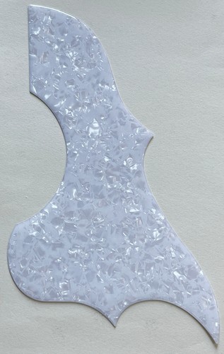 Crystal White Pickguard Fit Yamaha FG-300 Style Self Adhesive Acoustic ...