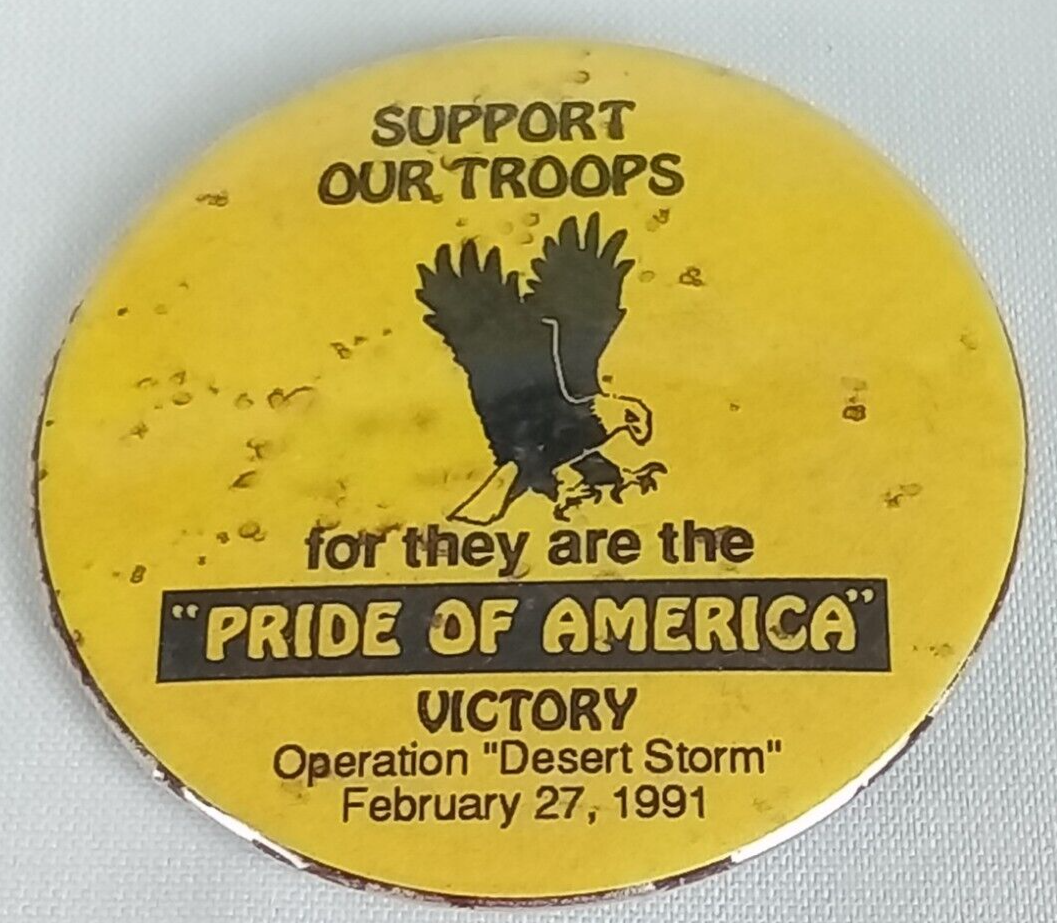 Support Out Troops Pride Of America Victory Logo Pinback Button | eBay