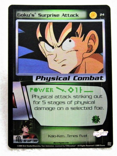 2000 Score Limited Dragon Ball Z DBZ CCG TCG Goku's Surprise Attack #24 ...