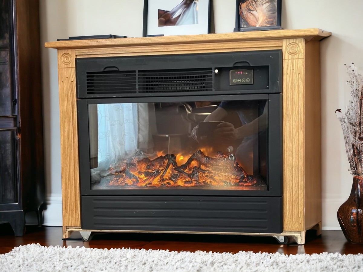heat surge electric fireplace amish built