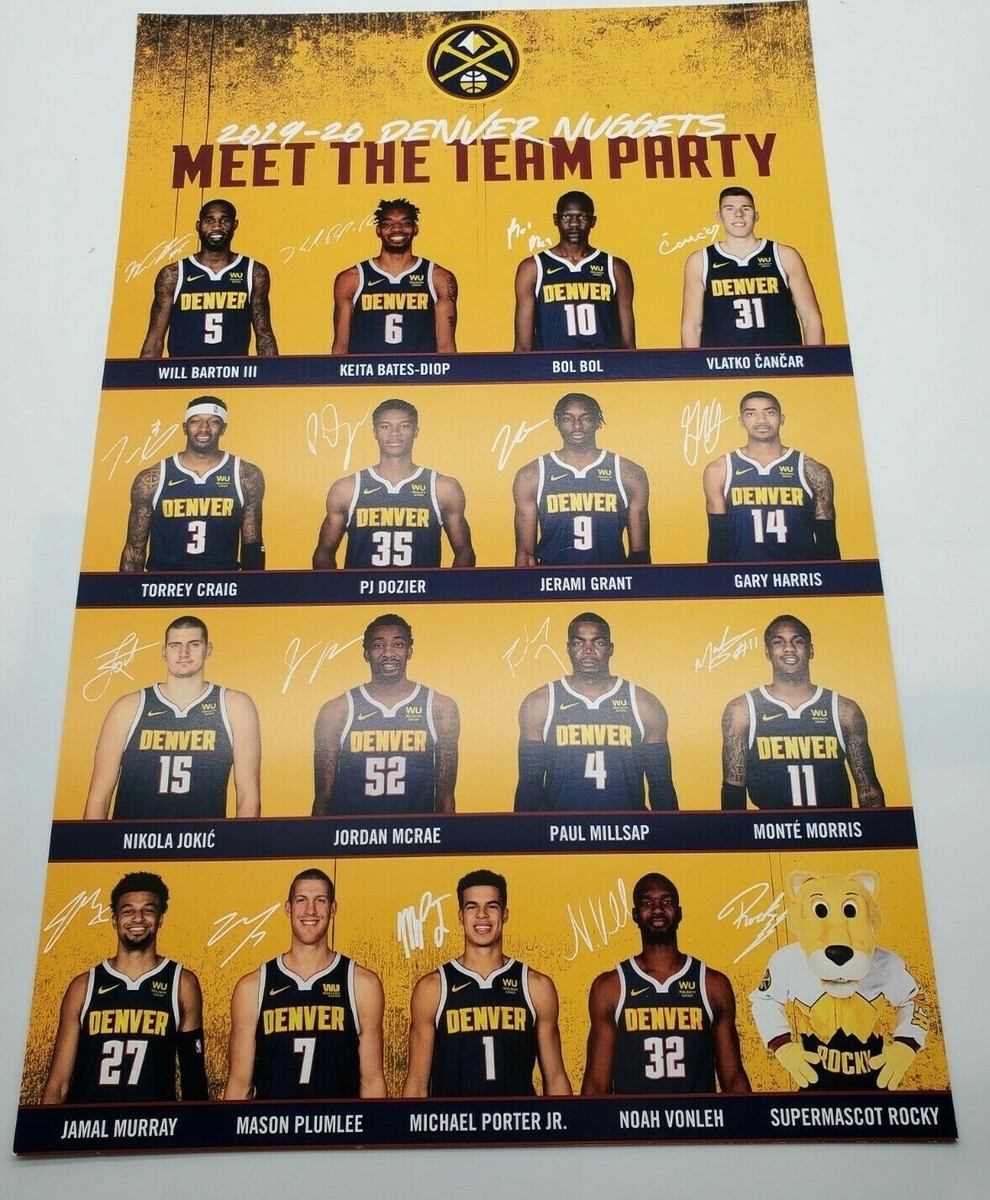Nba Nuggets Roster Denver Nuggets Roster, Conheça A Emoção Das